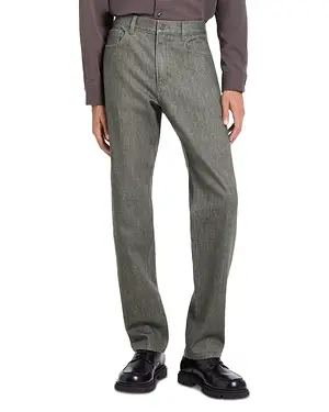 Theory Standard Relaxed Fit Jeans In Tinted Denim - Arm