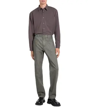 Theory Standard Relaxed Fit Jeans In Tinted Denim