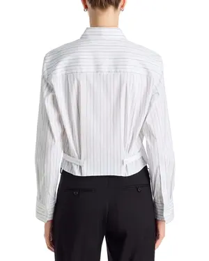 Theory Striped Button Front Shirt
