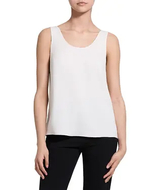 Theory Scoop Neck Tank Top Rice