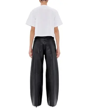 HAIKURE Bonnie Leather Mid Rise Straight Pants