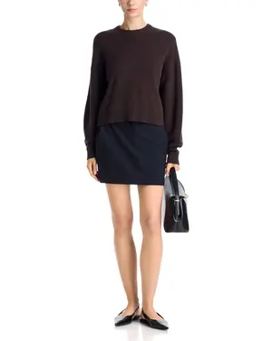 Theory Wool Blend Mini Skirt