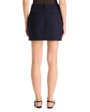 Theory Wool Blend Mini Skirt