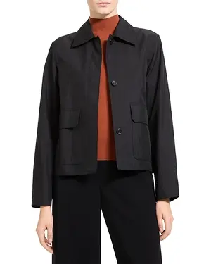 Theory Patch Boxy Jacket - Black