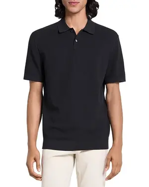 Theory Soris Polo In Fine Bilen - Black