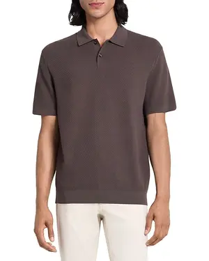 Theory Soris Polo In Fine Bilen - Classic Brown