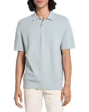 Theory Soris Polo In Fine Bilen - Willow Green