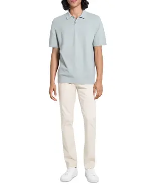 Theory Soris Polo In Fine Bilen - Willow Green