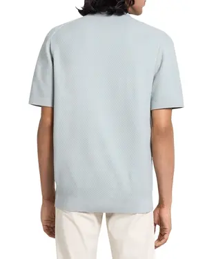 Theory Soris Polo In Fine Bilen - Willow Green
