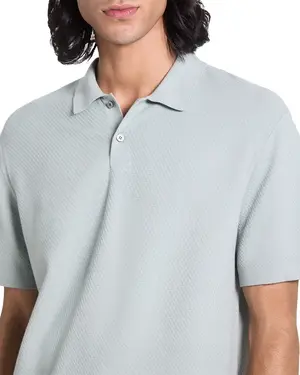 Theory Soris Polo In Fine Bilen - Willow Green