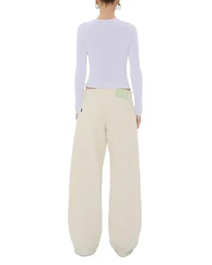 HAIKURE Clyde Wide Leg Jeans - Off White