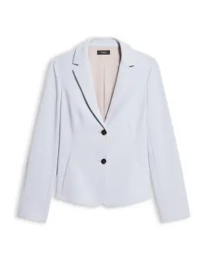 Theory Shaped Notch Lapel Blazer - Luna