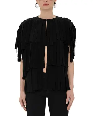 HAIKURE Natalia Tiered Fringe Top