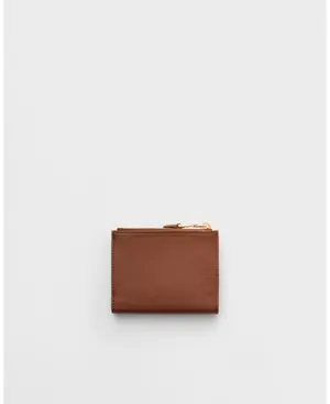 Prada Small Leather Wallet - Chestnut Brown
