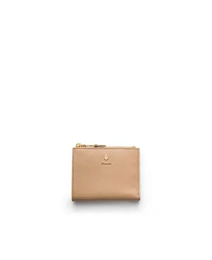 Prada Small Leather Wallet - Neutral