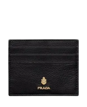 Prada Leather Card Holder - Black