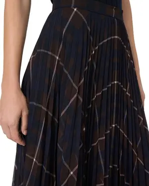 Max Mara Mstpagana Pleated Midi Skirt