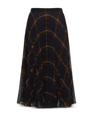 Max Mara Mstpagana Pleated Midi Skirt