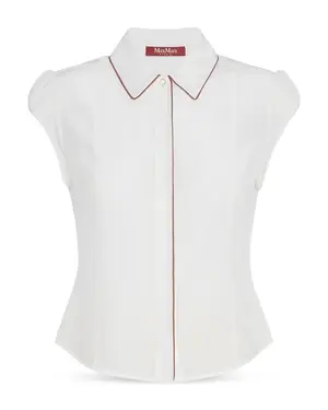 Max Mara Mstskipper Collared Button Up Blouse