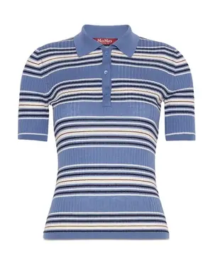 Max Mara Msttallero Silk And Wool Polo Sweater