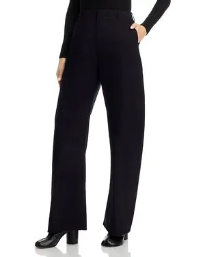 MAISON MARGIELA Cotton Barrel Leg Pants - Black