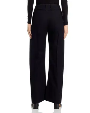 MAISON MARGIELA Cotton Barrel Leg Pants - Black