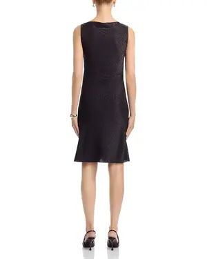 MAISON MARGIELA Sleeveless Cowl Neck Printed Dress