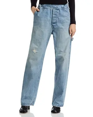 MAISON MARGIELA Cotton Straight Leg Jeans