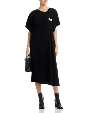MAISON MARGIELA Round Neck Midi Dress