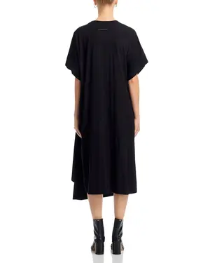 MAISON MARGIELA Round Neck Midi Dress