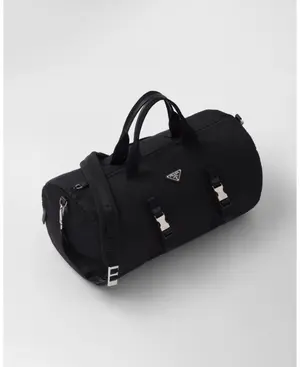 Prada Re-nylon And Saffiano Leather Duffle Bag