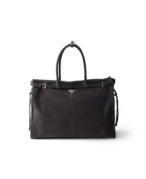 Prada Bonnie Suede Tote Bag - Grey