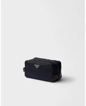 Prada Speedrock Re-nylon And Leather Pouch