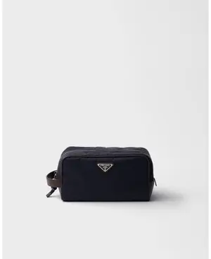 Prada Speedrock Re-nylon And Leather Pouch