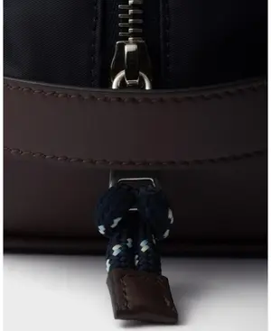 Prada Speedrock Re-nylon And Leather Pouch