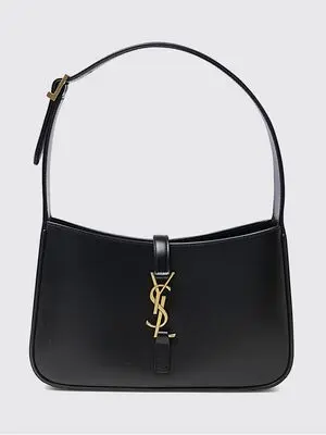 Saint Laurent Leather Mini Bag With Gold Tone Hardware - Black