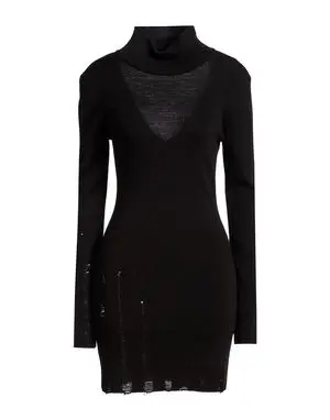 LANEUS Mini Dress Size Merino Wool