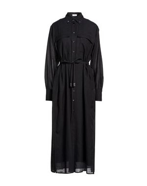 Brunello Cucinelli Maxi Dress Charcoal Size Virgin Wool