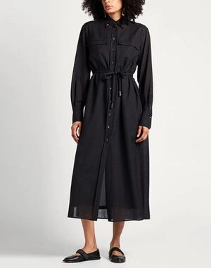 Brunello Cucinelli Maxi Dress Charcoal Size Virgin Wool
