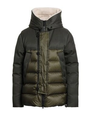 Peuterey Puffer Military Size Wool, Polyamide - Green
