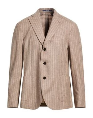 DRUMOHR Man Blazer Grey Size 42 Virgin Wool, Polyamide Beige