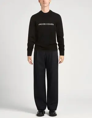 JACOB COHЁN Viscose Blend Crewneck Long Sleeve T-shirt With Logo Print