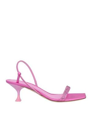 3JUIN Textile Fiber Slingback Sandals - Pink