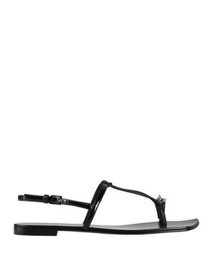 GIUSEPPE ZANOTTI Thong Sandal Size Leather - Black