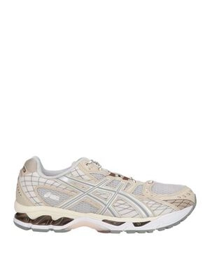 Asics Man Sneakers Black Size 11.5 Textile Fibers, Synthetisches Material Cream