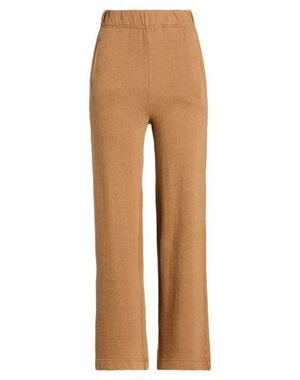 120% Lino Pants Camel Size Cashmere, Modal, Wool - Beige