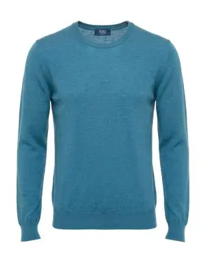 Fedeli Sweater Slate Size Cashmere, Silk - Blue