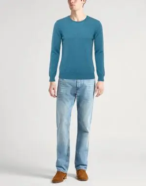Fedeli Sweater Slate Size Cashmere, Silk - Blue
