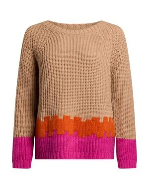CARLA G. Sweater Size Polyacrylic, Alpaca Wool, Polyamide, Polyester - Sand