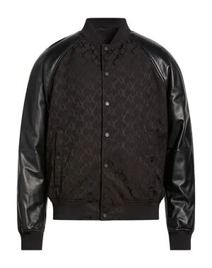 Armani Exchange Jacket Size Lambskin, Polyamide - Black